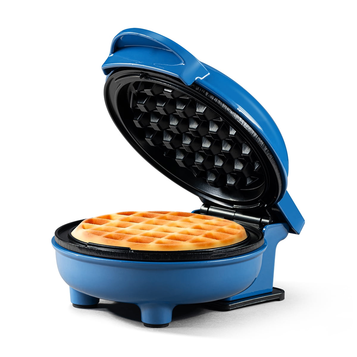 Holstein Housewares Mini Waffle Machine, Personal Non-Stick Maker, Blue ...