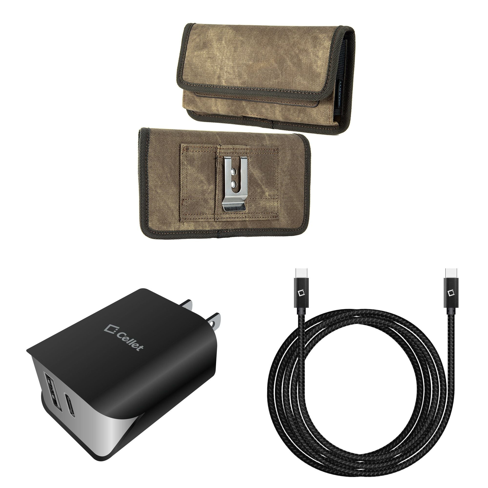 Holster and Wall Charger Bundle for Schok Freedom Turbo XL 2022: Rugged ...