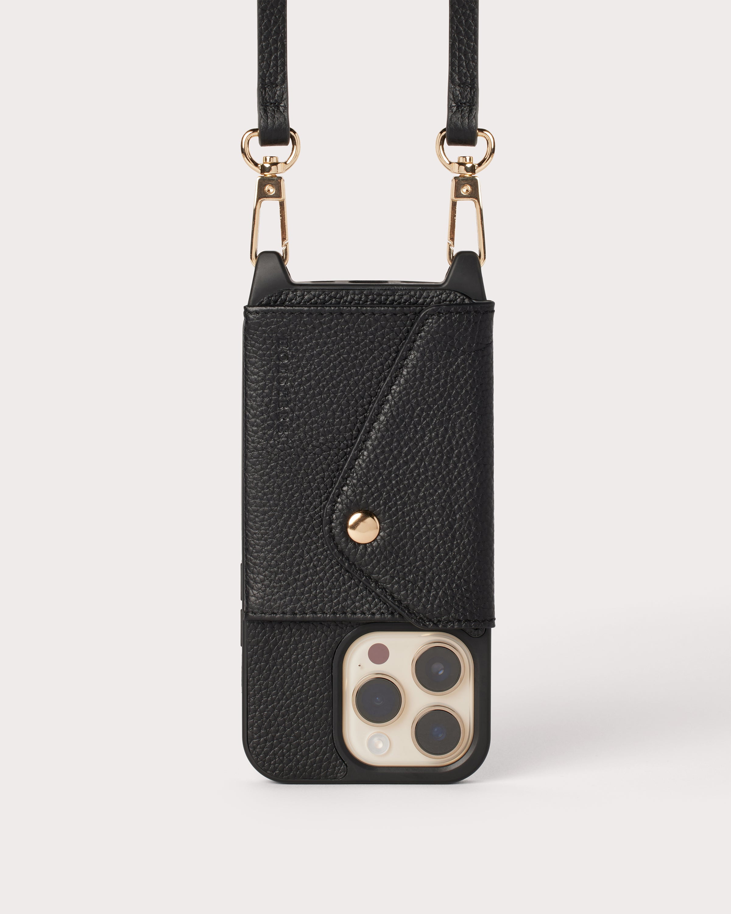 Holstere Ultra-Durable Pebbled Black Genuine Leather iPhone Case ...