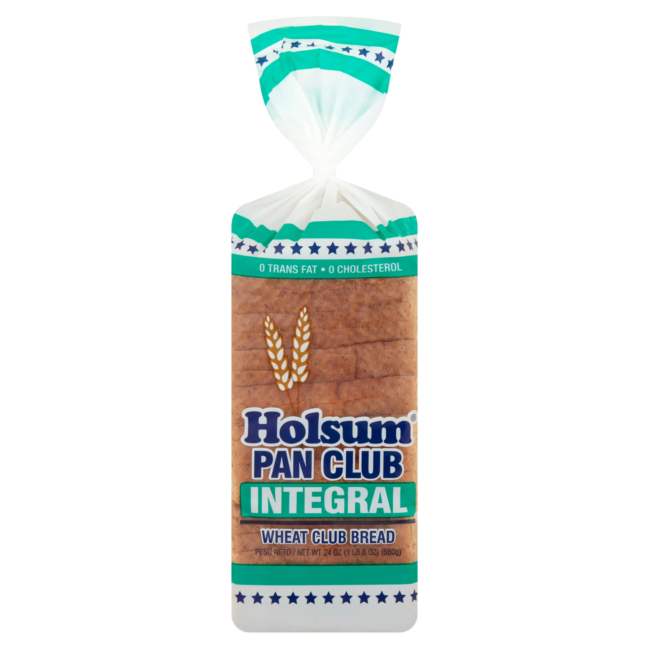 Holsum, Wheat Club Sandwich Bread Loaf, Sliced, 24 oz, Shelf Stable ...