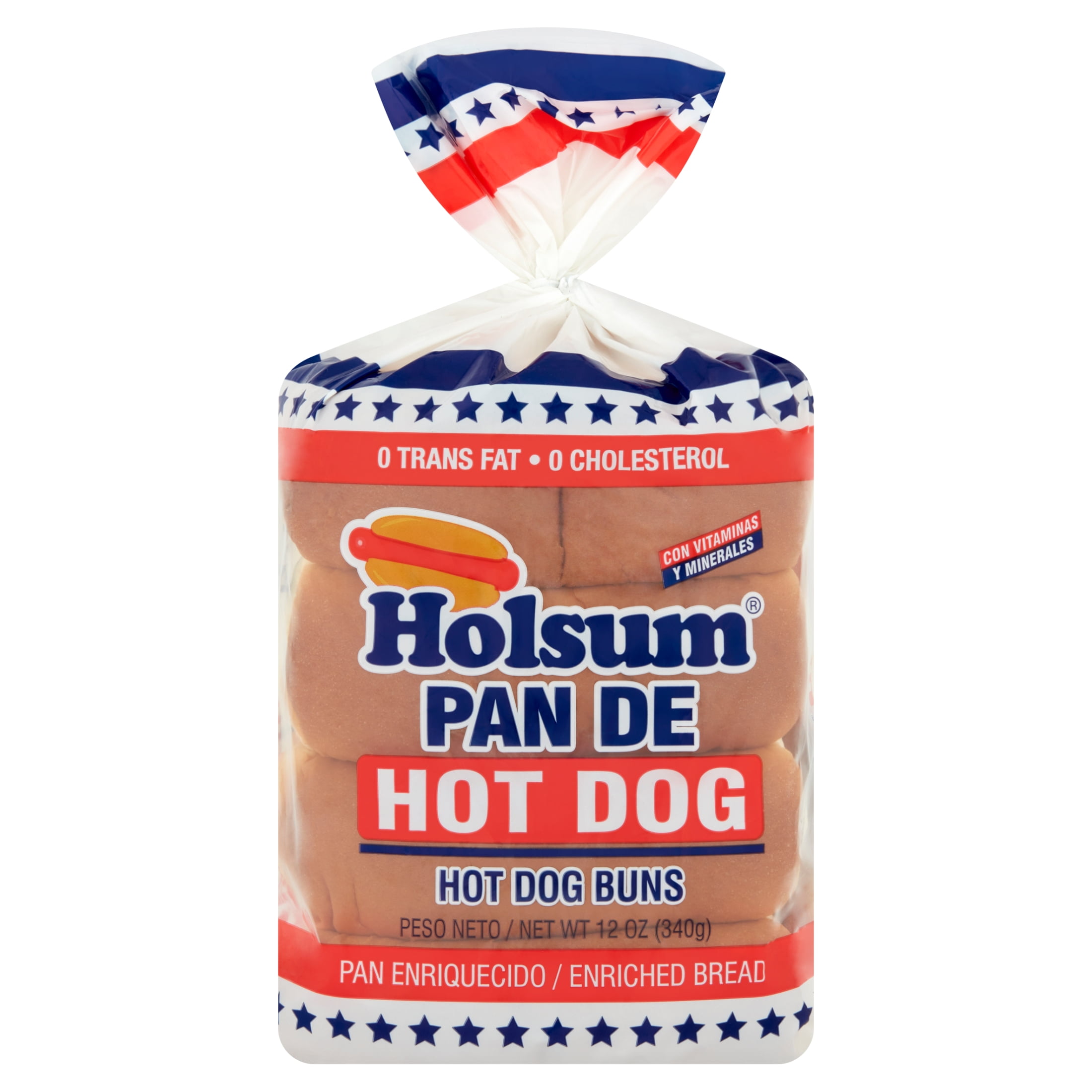 Holsum, Regular Hot Dog Buns,12 oz, 8 Counts, Shelf Stable - Walmart.com