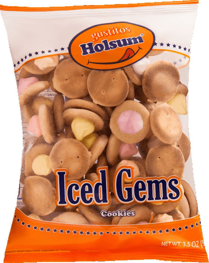 Holsum Iced Gems Bites Cookies, Sweet Snack for Children and Adults, 3. ...
