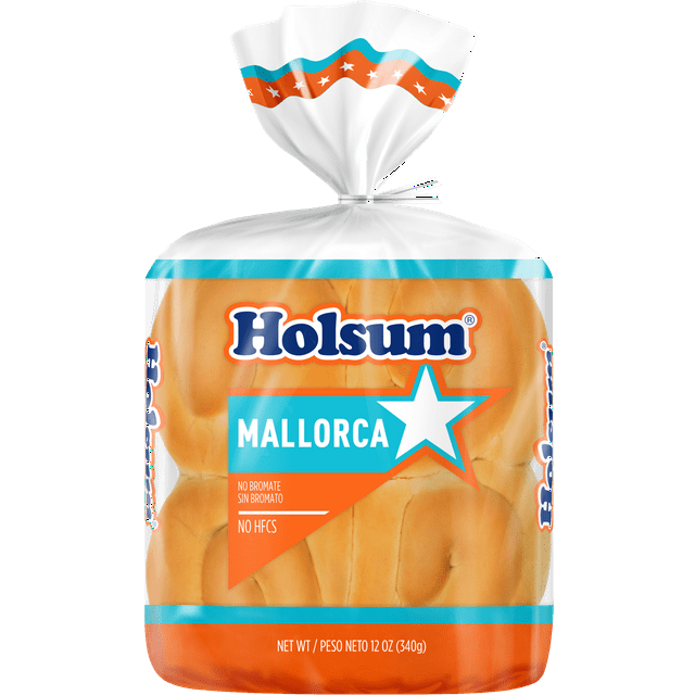 Holsum Panecillo de Mallorca 4pk 12oz, hecho en Puerto Rico - Walmart.com
