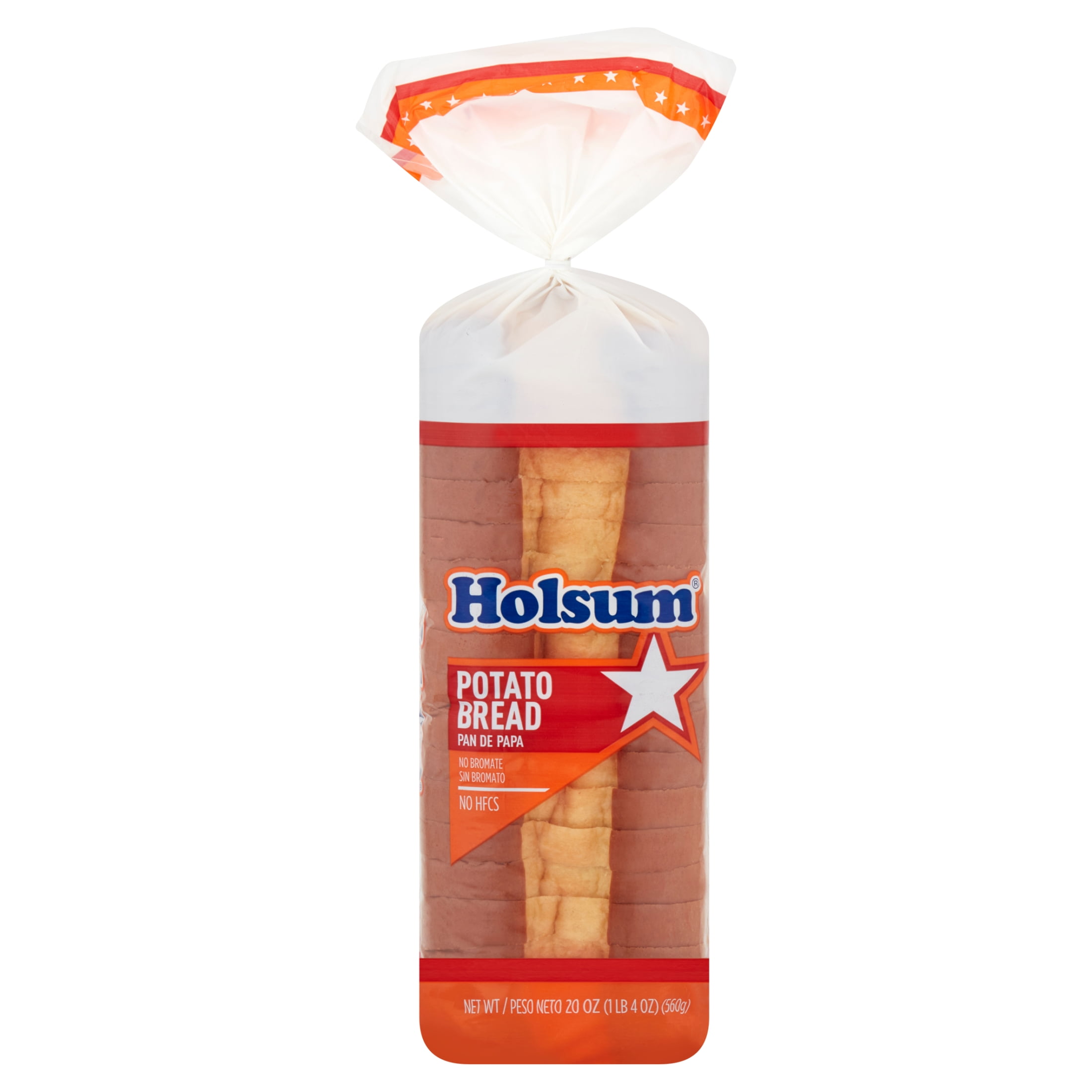 Holsum, Potato Sandwich Bread Loaf, Sliced, 20 oz, Shelf Stable ...