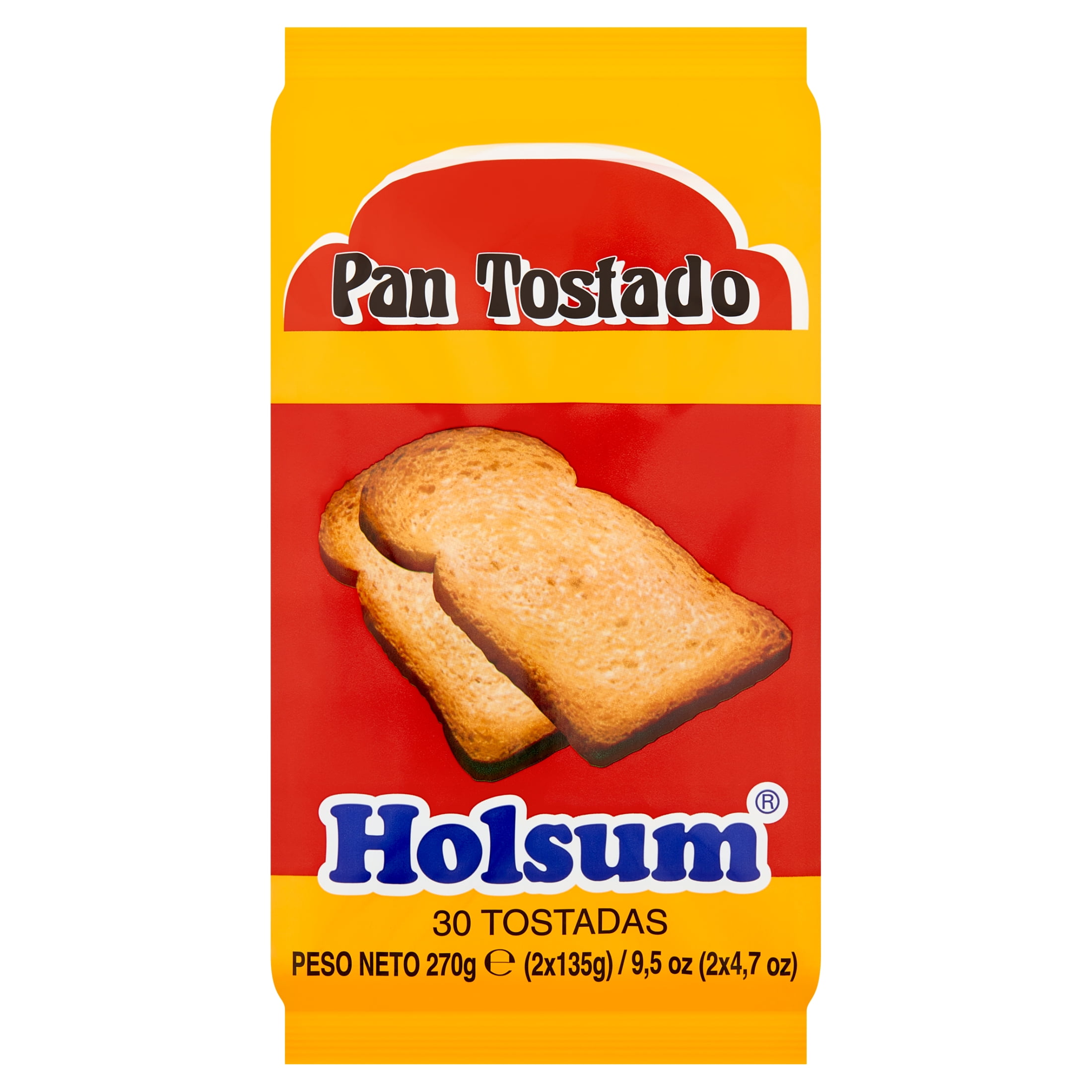 Holsum, Toasted Bread, Regular, 9.5 oz, 30 Count, Shelf Stable ...