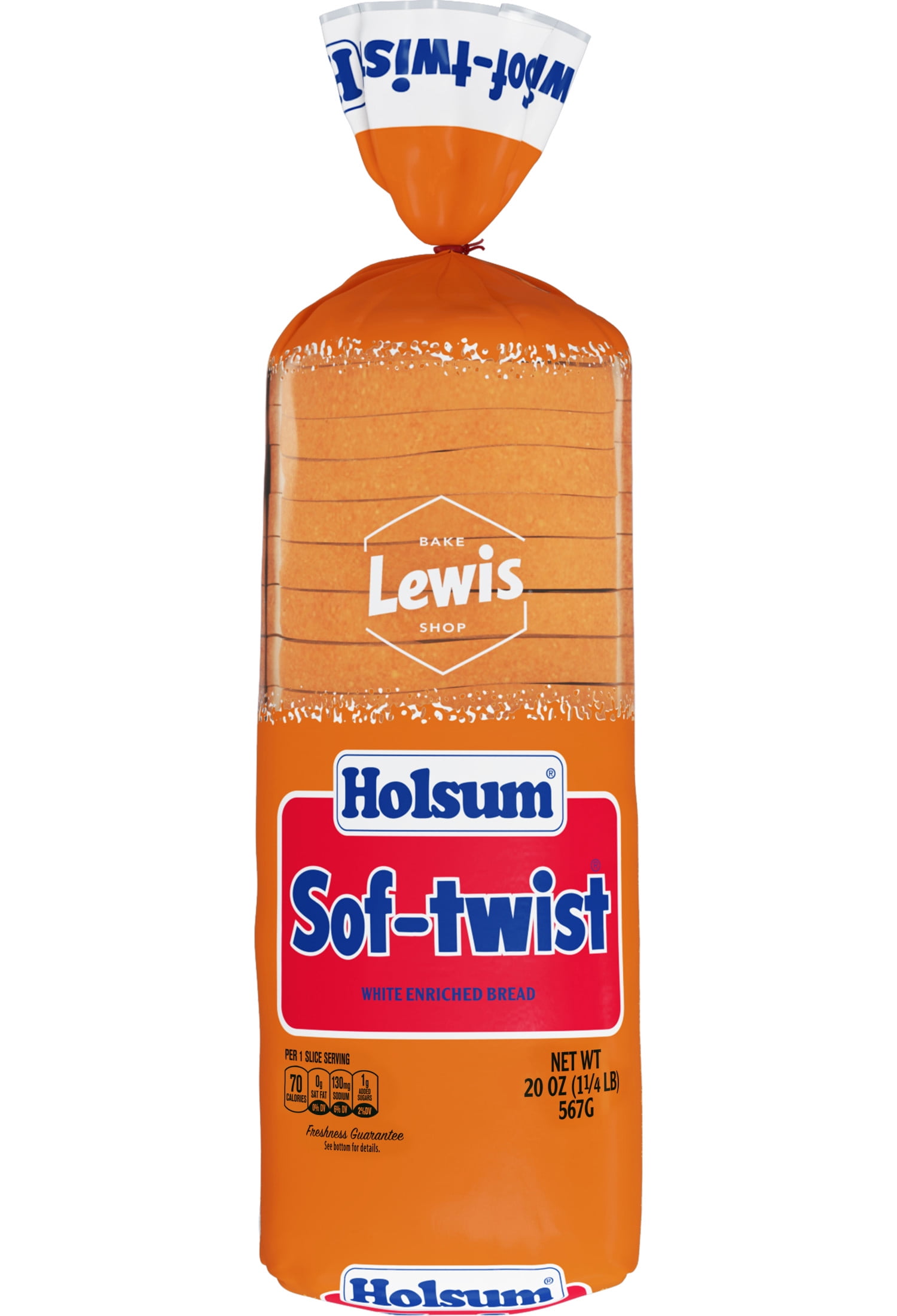 Holsum White Sof-Twist Bread, 20 oz - Walmart.com