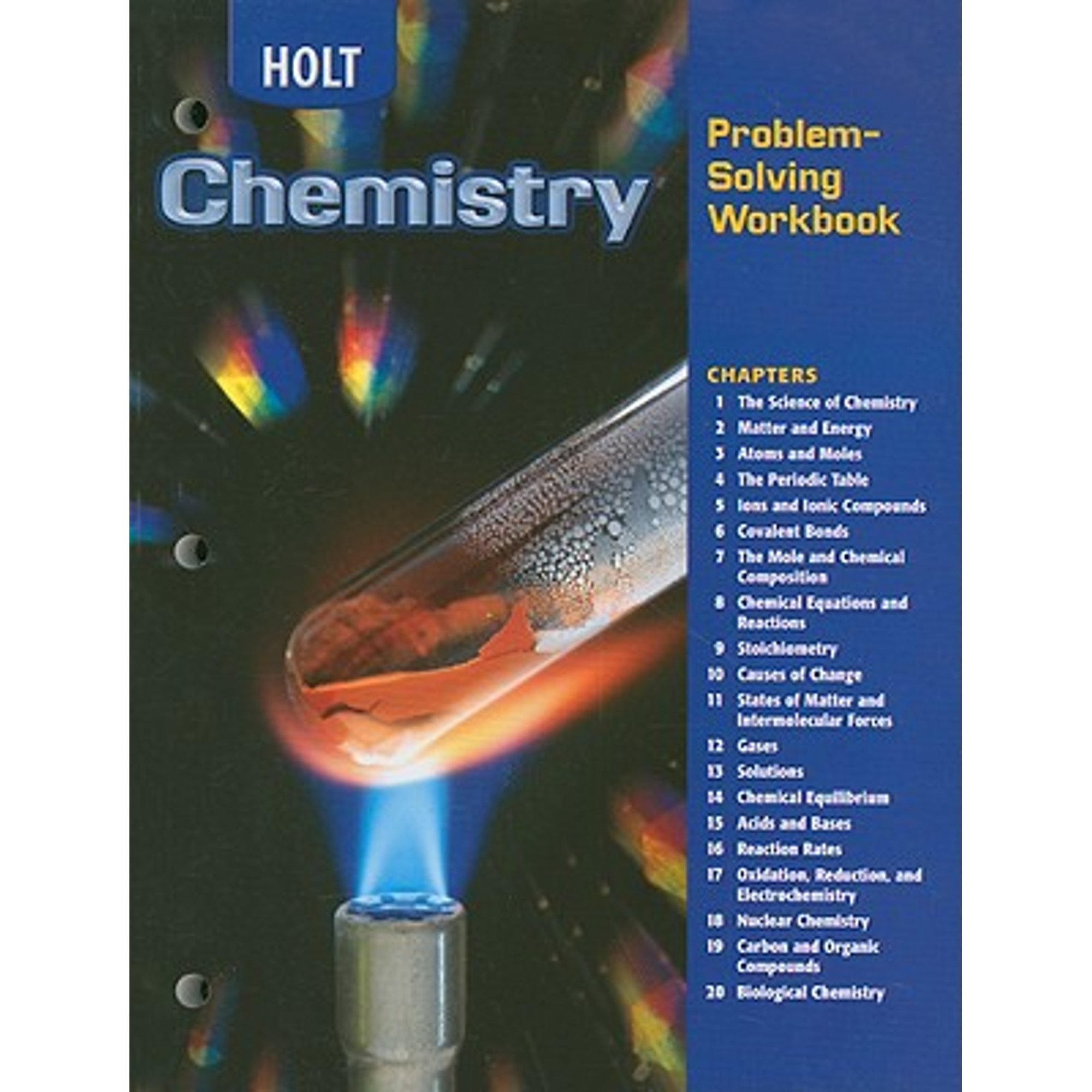 Pre-Owned Holt Chemistry: Problem-Solving Workbook (Paperback ...
