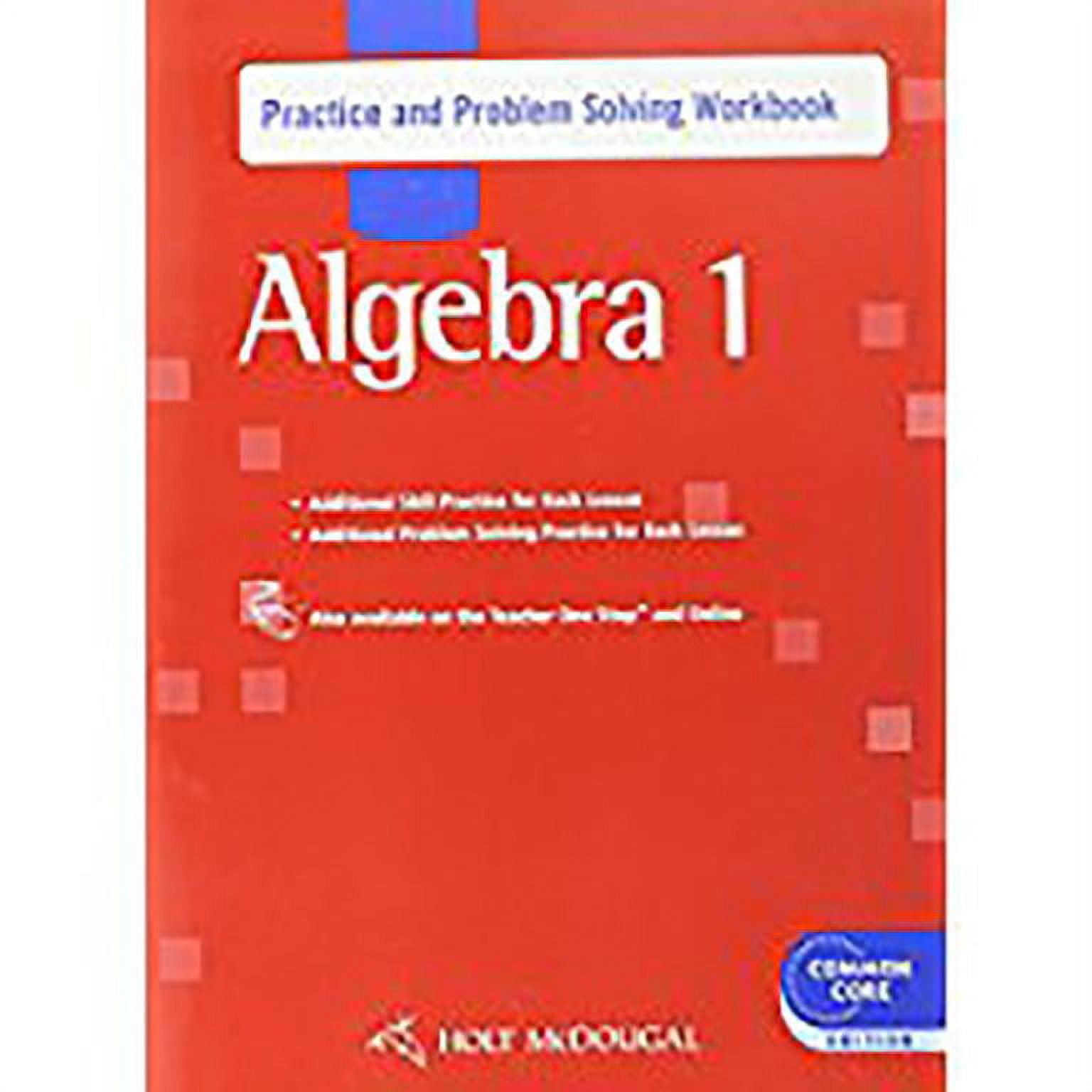 Holt McDougal Algebra 1: Common Core Practice and Problem Solving ...