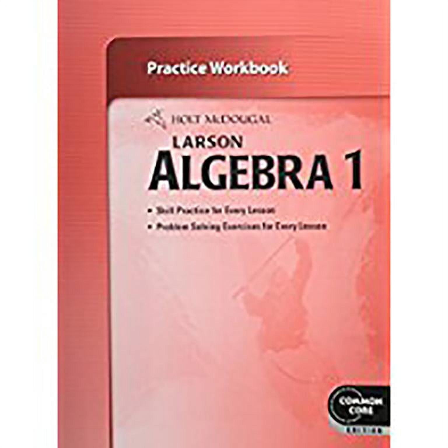 Holt McDougal Larson Algebra 1 : Practice Workbook - Walmart.com