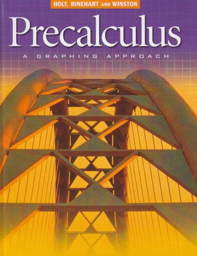 Pre-Owned Holt Pre-Calculus: A Graphing Approach: Student Edition Pre ...