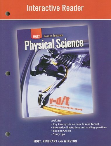 Pre-Owned Interactive Reader (Holt Sci Spec 2008 Phys), 9780030936388, Paperback, 1 edition ...