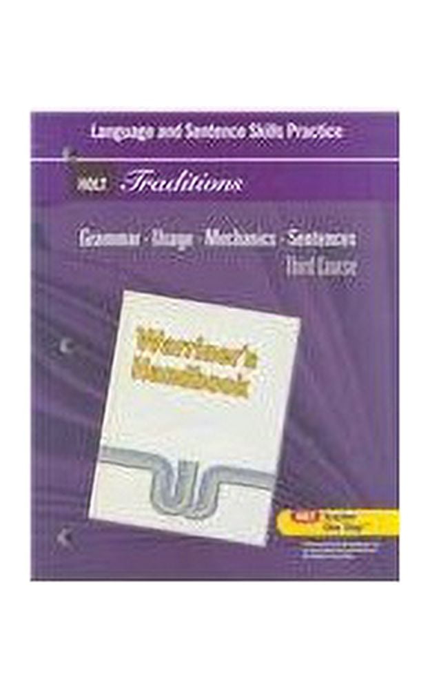 Pre-Owned Holt Traditions Warriner's Handbook: Language and Sentence ...