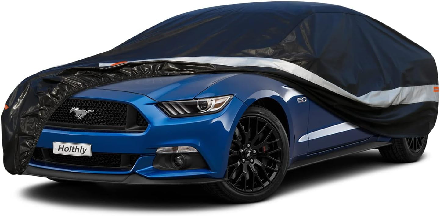 Holthly 10 Layers Coupe Car Cover Waterproof All Weather for ...
