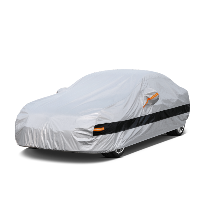 Holthly Car Cover Waterproof All Weather for Automobiles B3 Fit Sedan Length 178 to 185 inch Silver Walmart