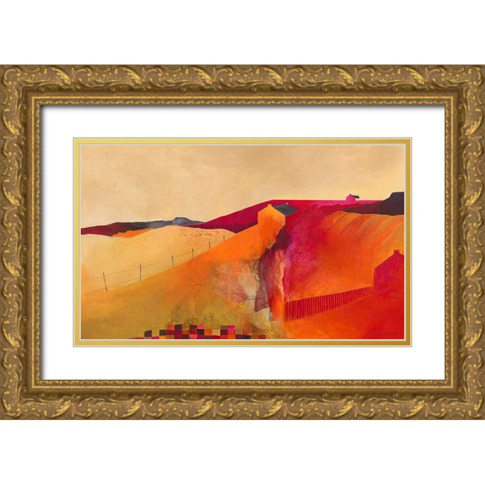 Holtkamp, Margreet 18x12 Gold Ornate Wood Framed with Double Matting ...