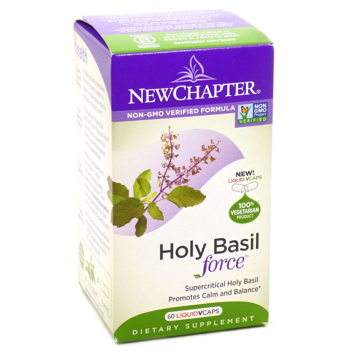 Holy Basil Force By New Chapter 60 Capsules