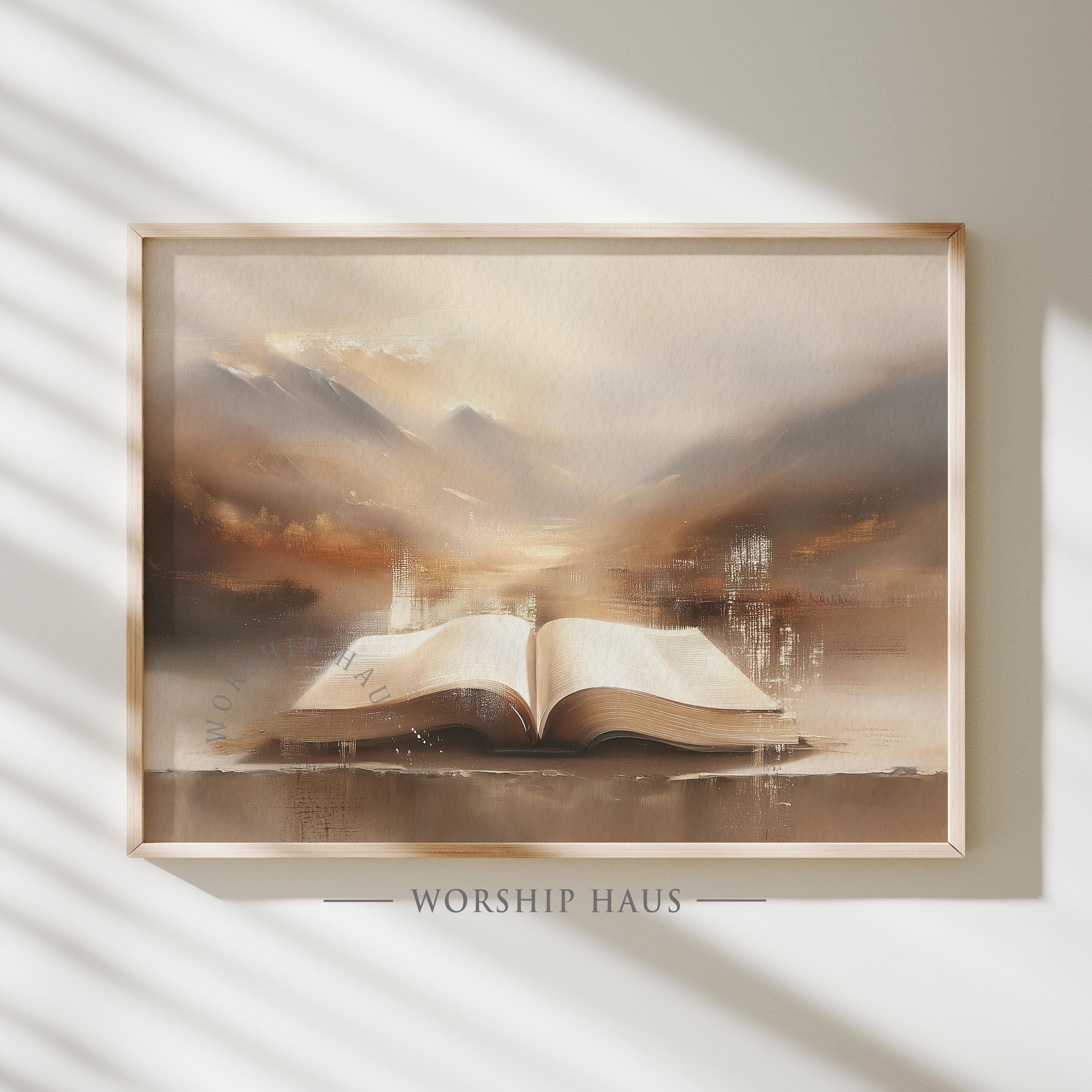 Holy Bible Inspirational Art, Christian Wall Art, Wall Art, Vintage ...