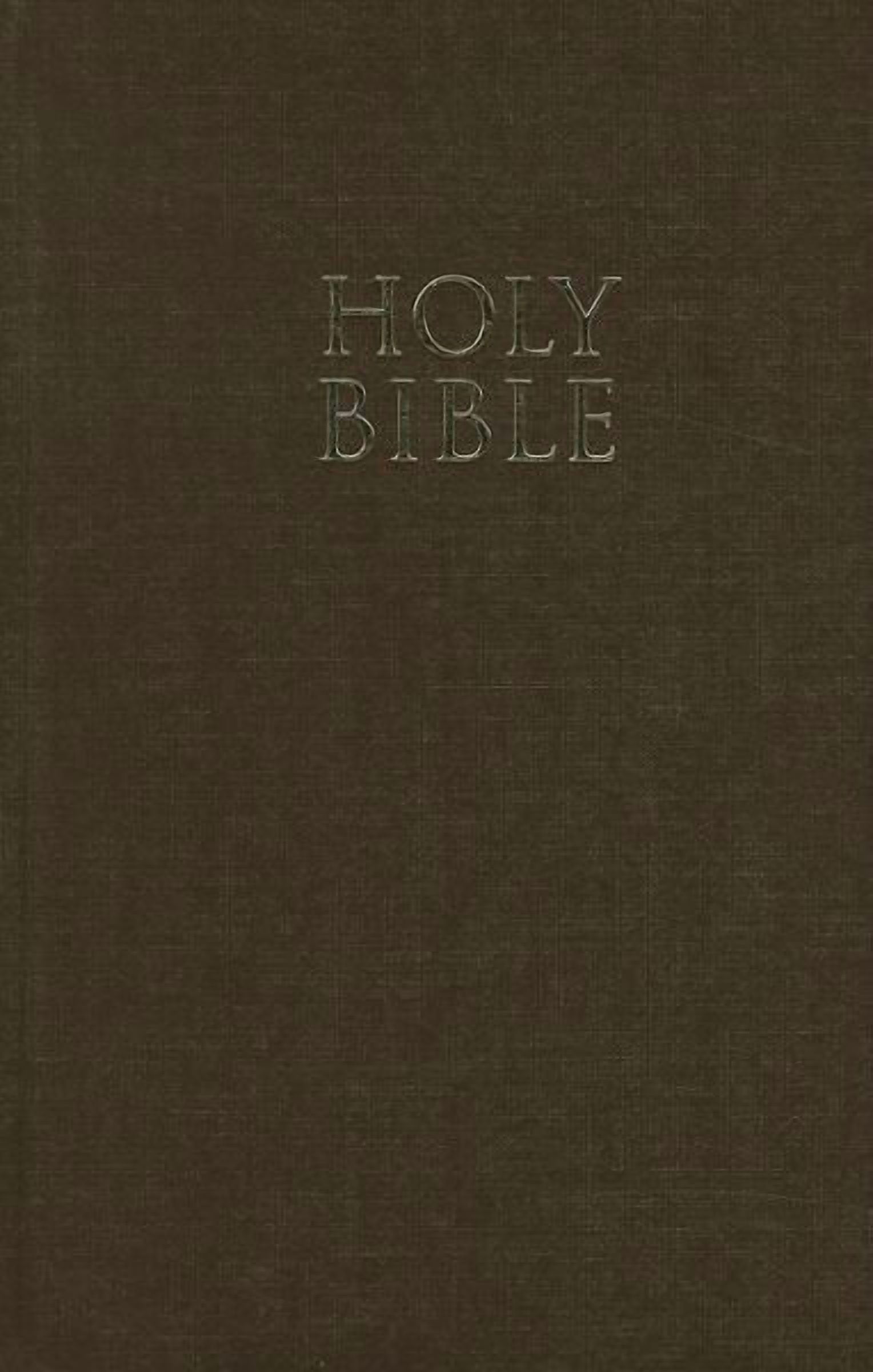 Holy Bible (Large Print, Brown) - Walmart.com
