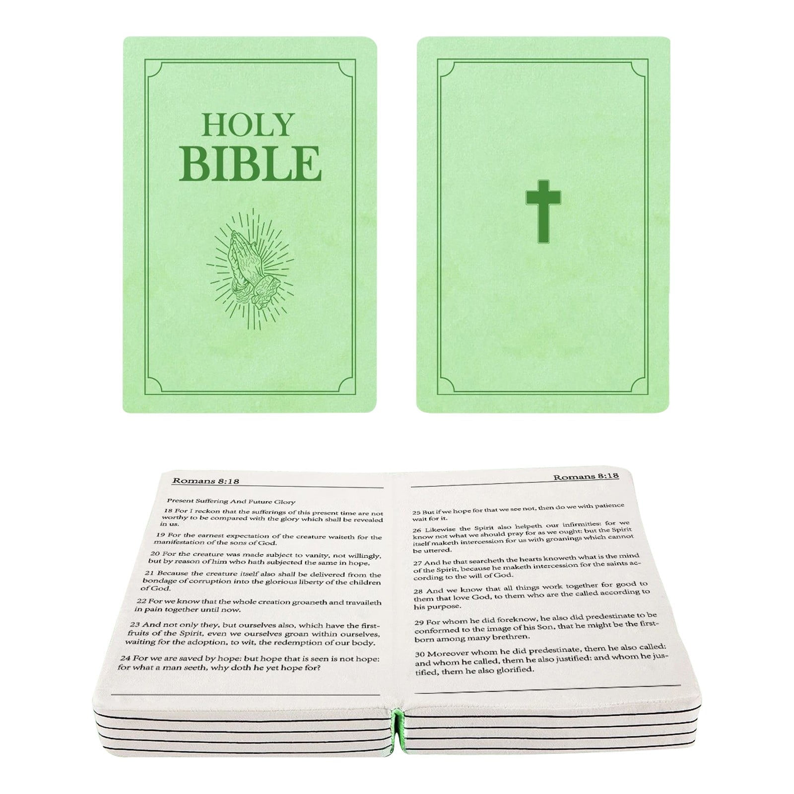 Holy Bible Pillow Book Plush That Opens, Openable Book Plush Pillow ...