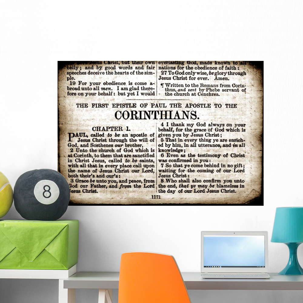 Holy Bible Wall Mural by Wallmonkeys Peel and Stick Graphic (36 in W x ...
