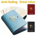 Holy Card Organizer Book, Faux Leather Pocket Holder for Memorial Cards ...