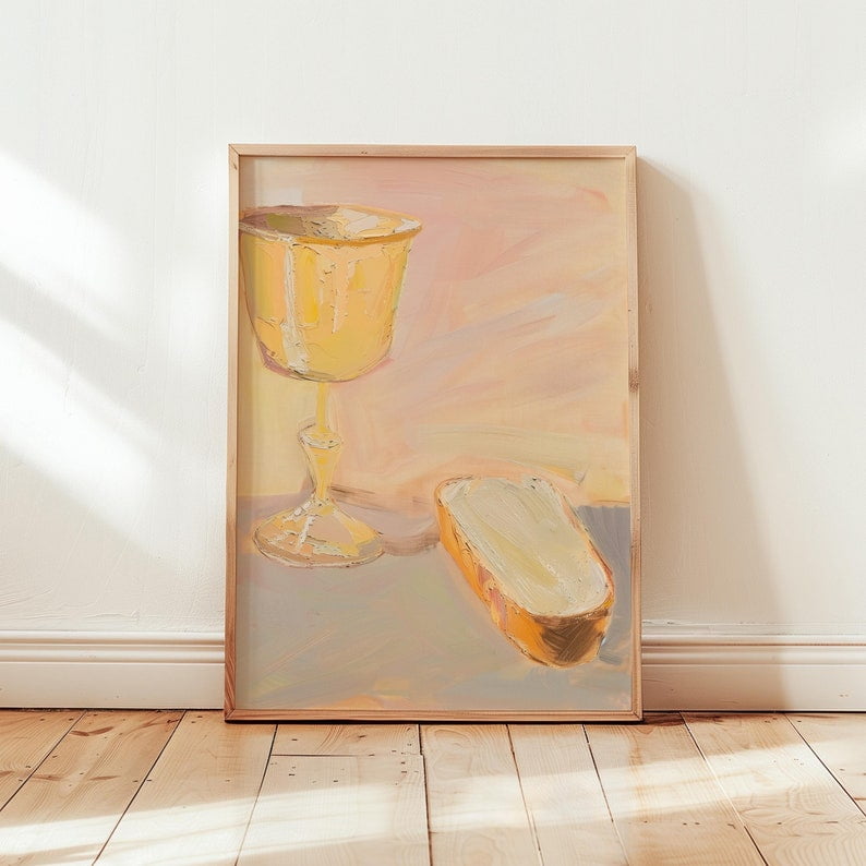 Holy Communion Catholic Art Wall Hanging Christian Wall Art Prints ...