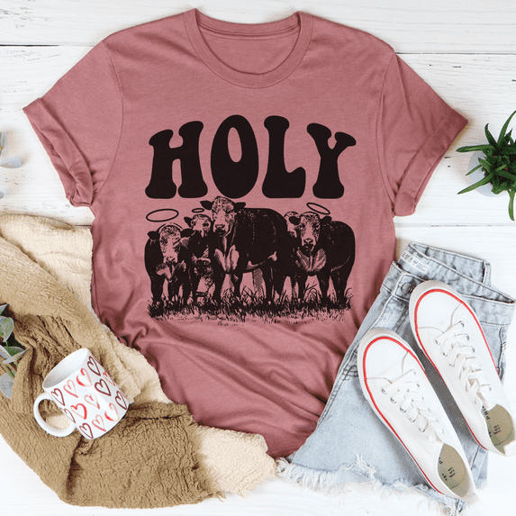 Holy Cow Tee Peachy Sunday T-Shirt - Walmart.com