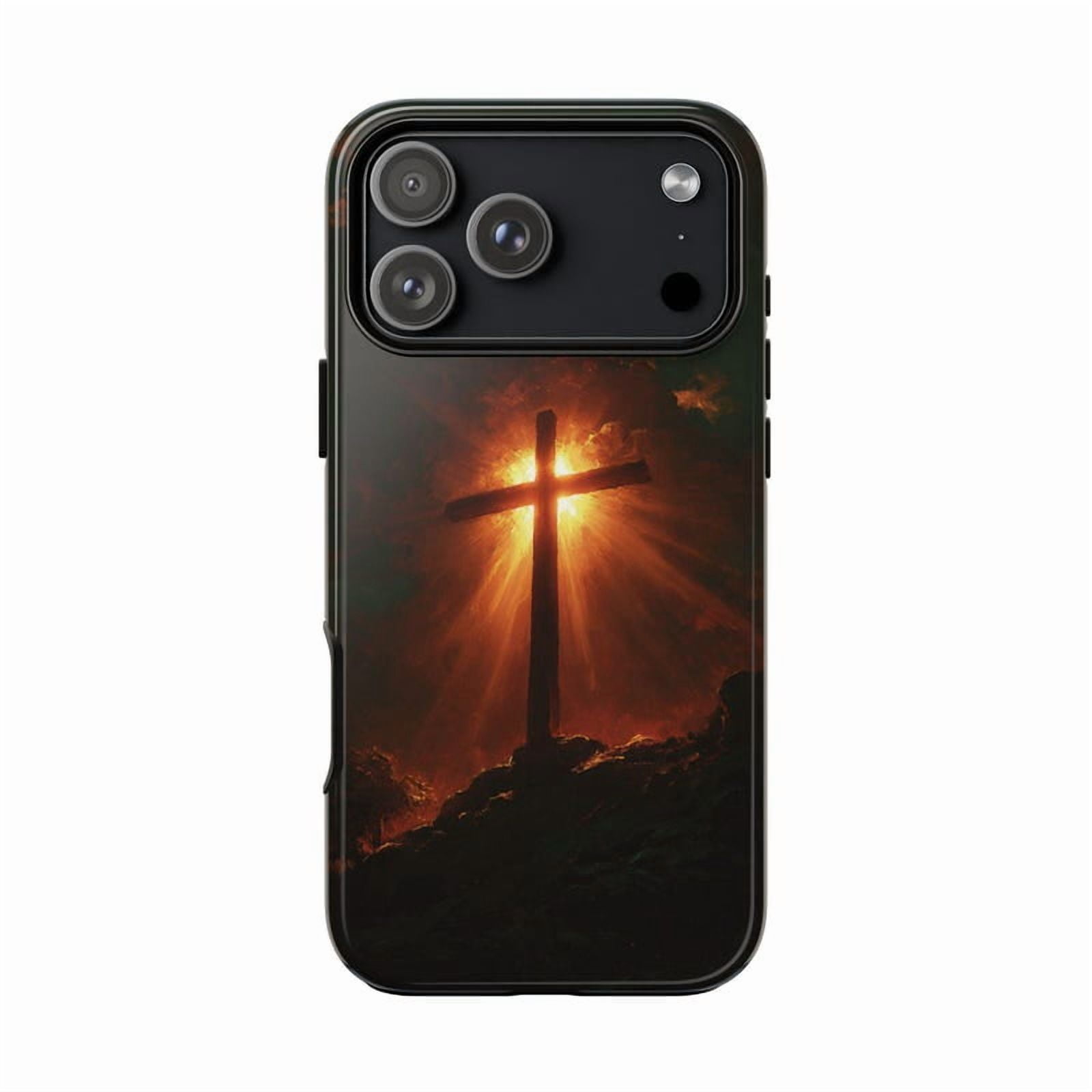 Holy Cross Light Rays Christian Faith Symbol iPhone Case 17 through 11 ...