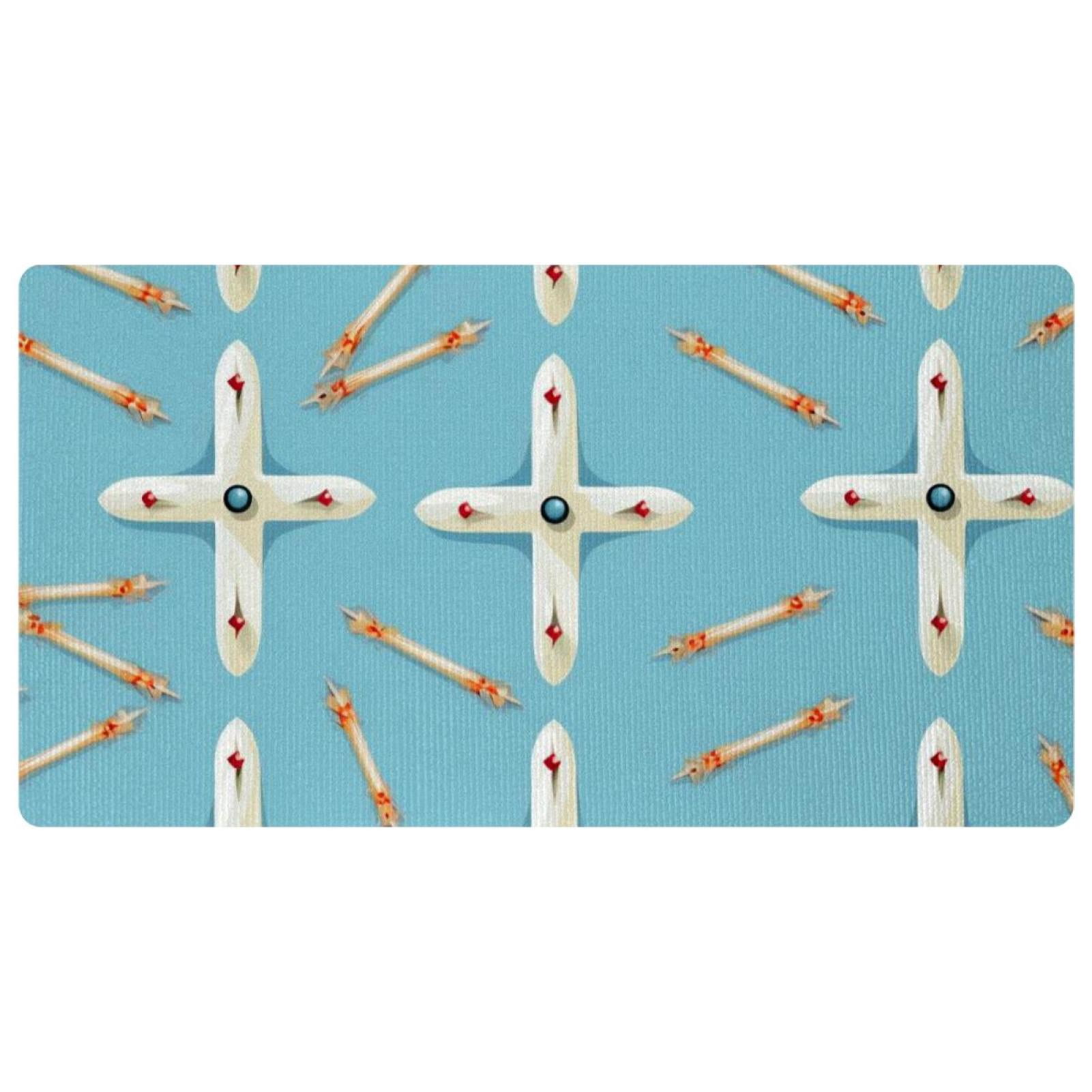 Holy Easter Cross Kitchen Mat,Cushioned Anti Fatigue Waterproof Kitchen ...