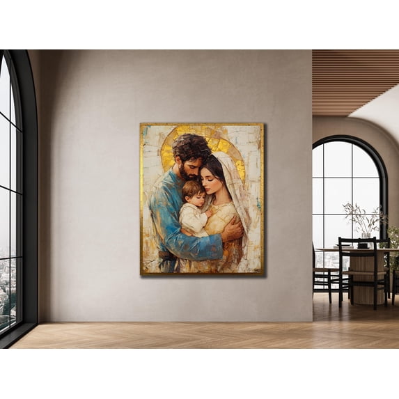 Holy Family Art Print: Religious Christian Wall Decor Warm Present ...