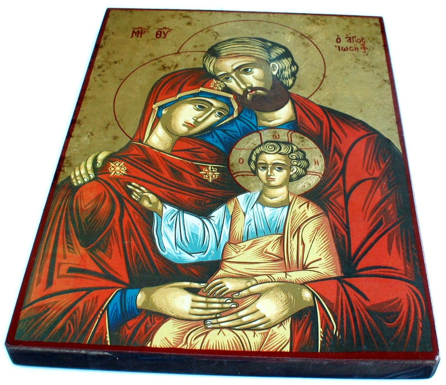 Holy Family Icon with Sheets of Gold (Lithography) - Extra Large Size ...