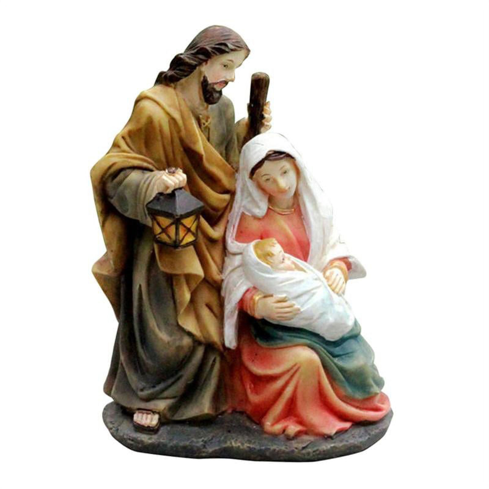 Holy Family Jesus Mary Joseph Religious Figurine Miniature Decoration ...