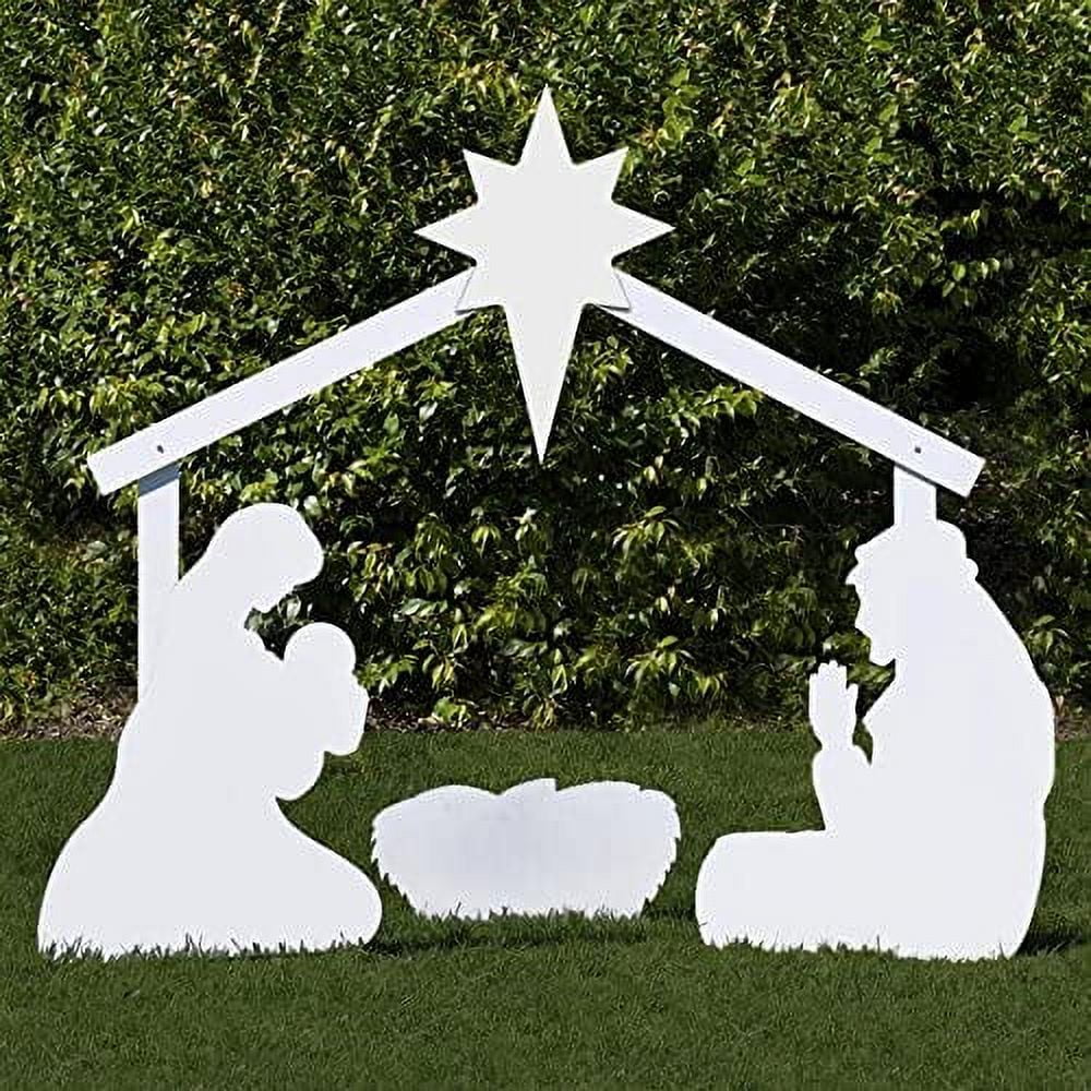 Holy Family Nativity Scene - 3 Weatherproof Nativity Set Figures for ...