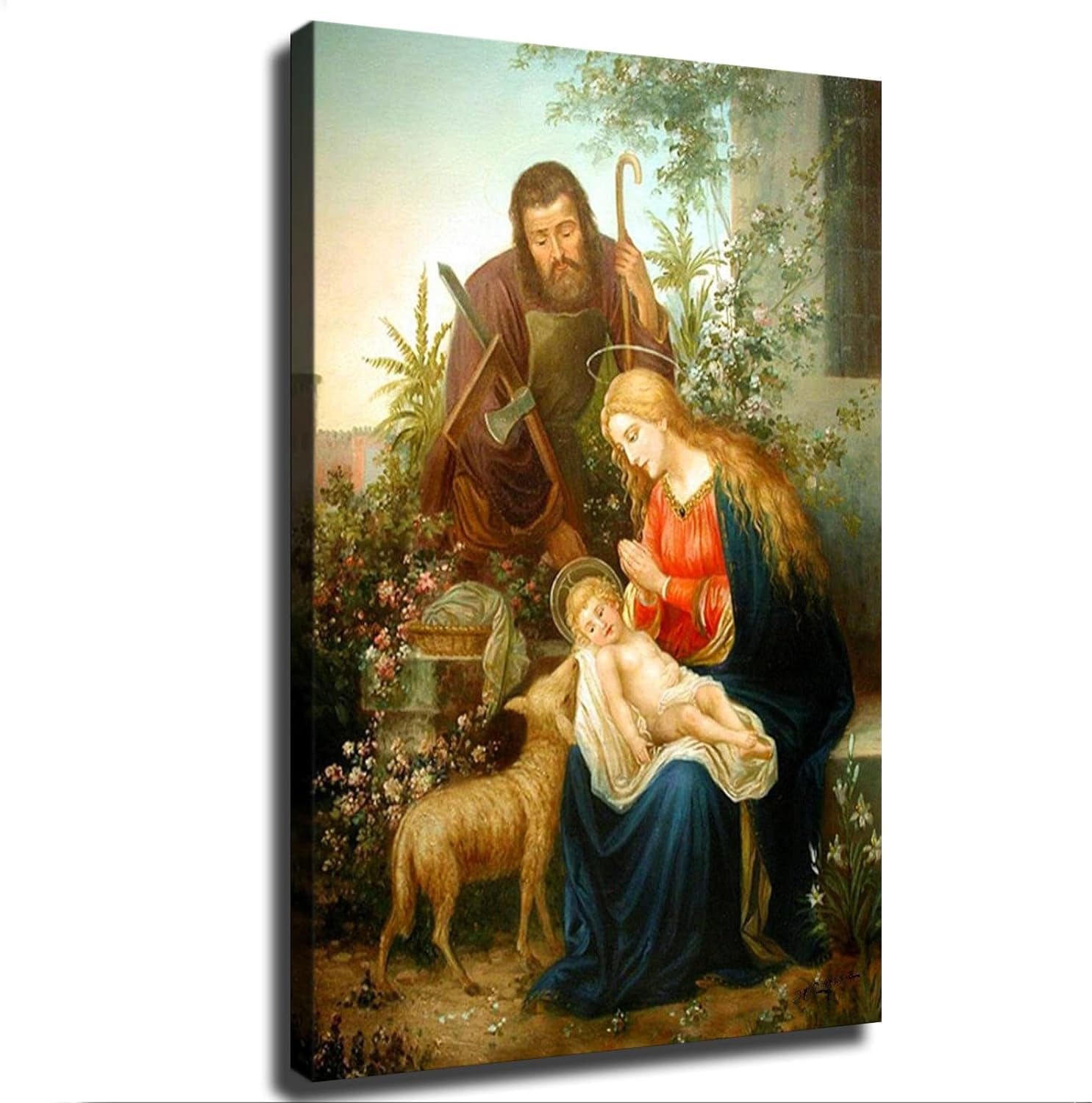 Holy Family Portrait Poster Print Virgin Mary St. Joseph Picture ...