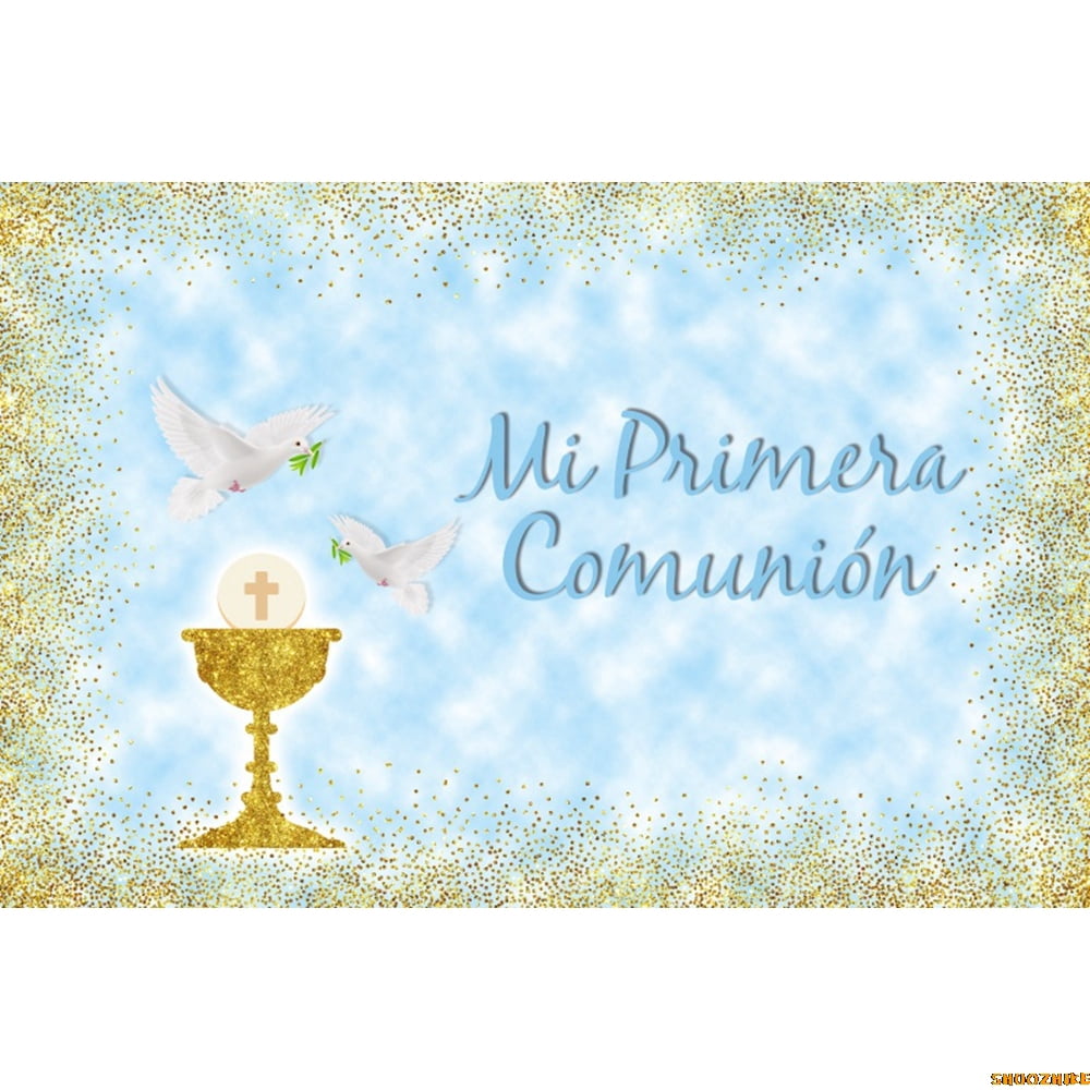 Holy First Communion Girl Boy Backdrop My Baptism God Bless Photography ...