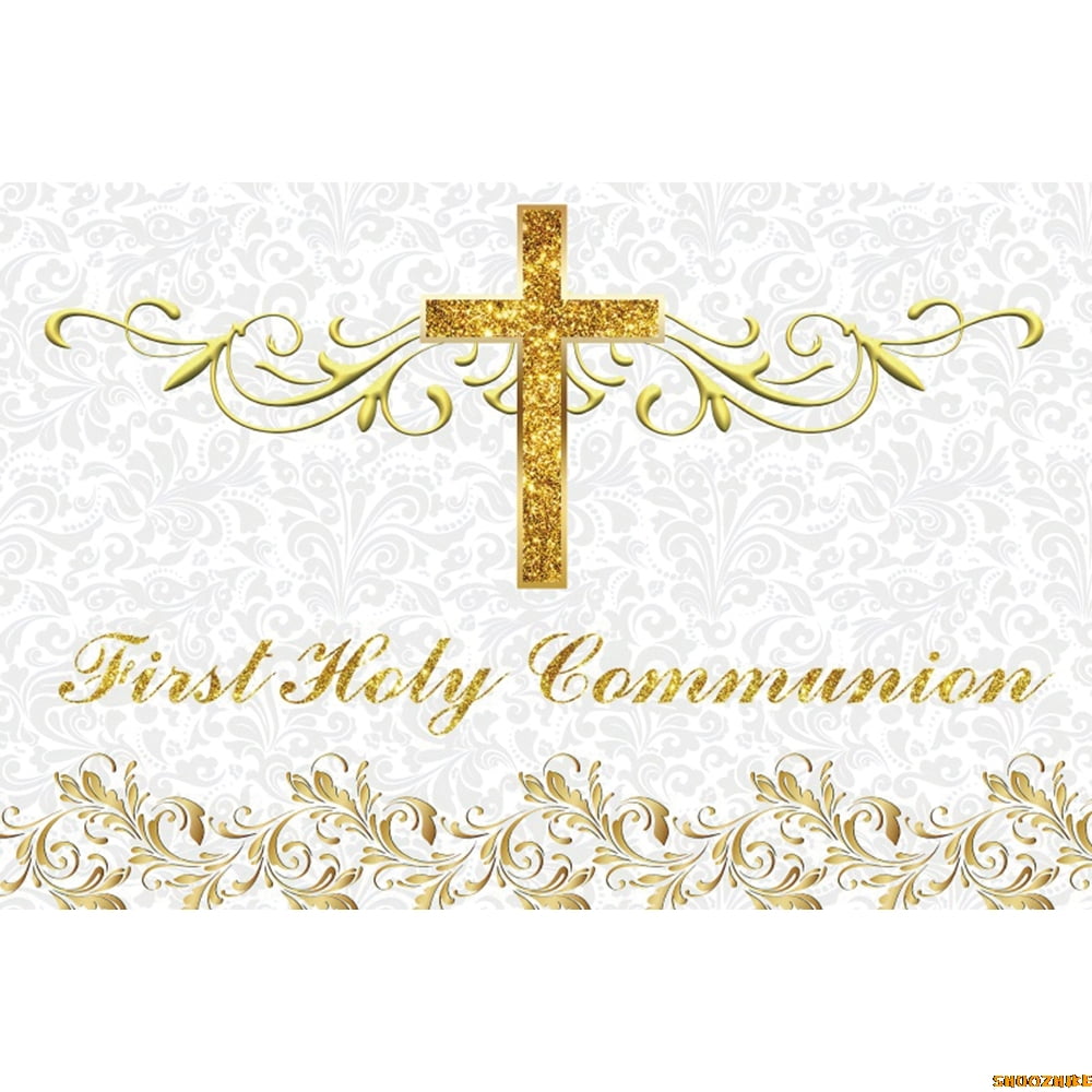Holy First Communion Girl Boy Backdrop My Baptism God Bless Photography ...