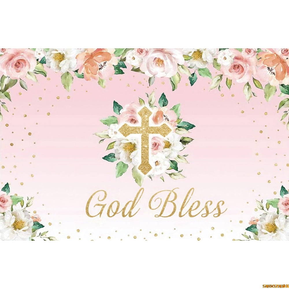 Holy First Communion Girl Boy Backdrop My Baptism God Bless Photography ...