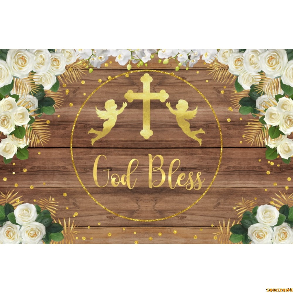Holy First Communion Girl Boy Backdrop My Baptism God Bless Photography ...
