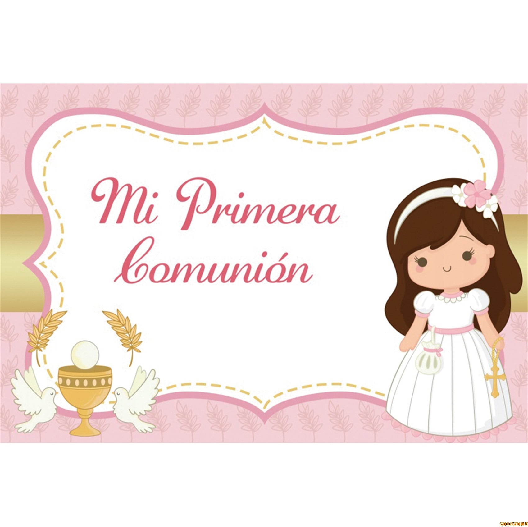 Holy First Communion Girl Boy Backdrop My Baptism God Bless Photography ...