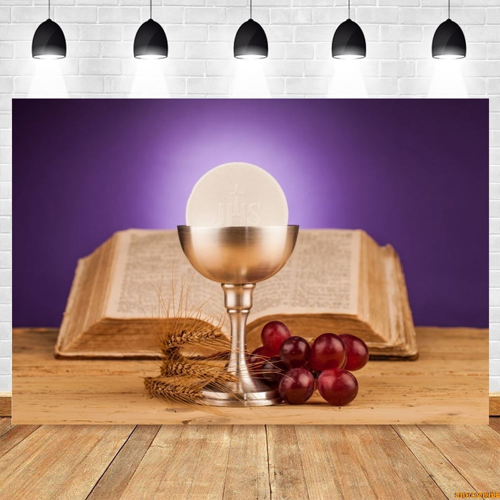 Holy Grail Wood Baby First Communion birthday Photoph Backdrop ...