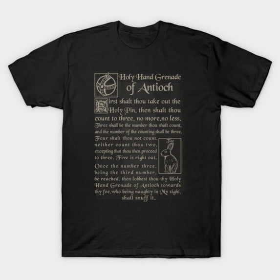 Holy Hand Grenade Script Funny Monty Python Movie - Breathable Material ...