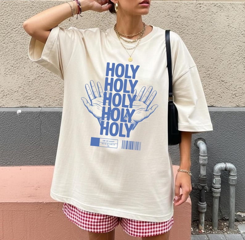 Holy Holy Holy Shirt, Retro Christians Gift, Lord God Almighty Shirt ...