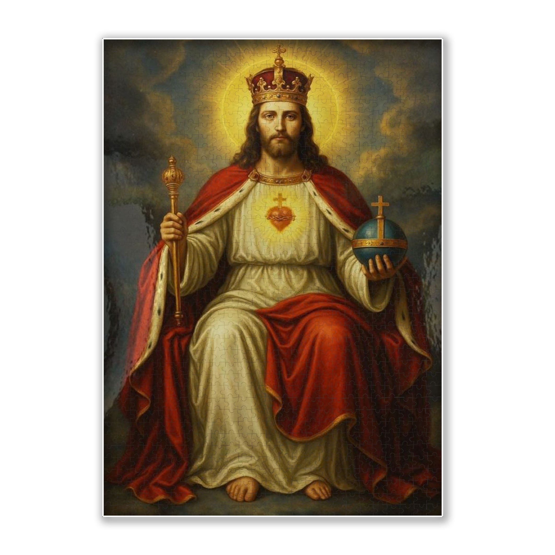 Holy Jesus Christ King - Religious Beliefs 500 Piece Adult Jigsaw ...