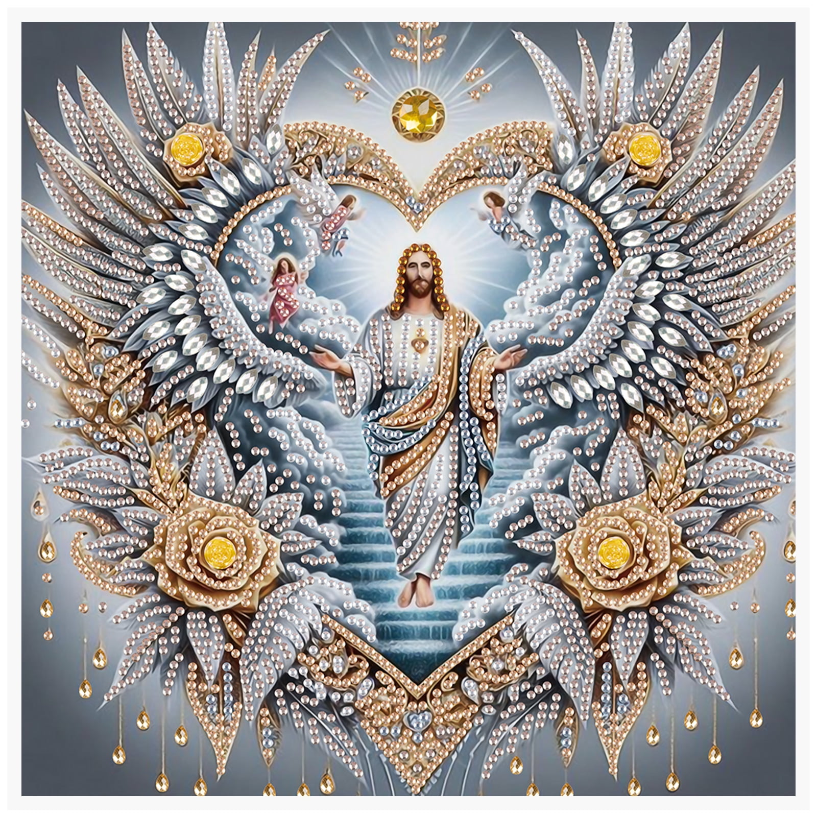 Holy Jesus Diamond Art Painting Kit - Walmart.com