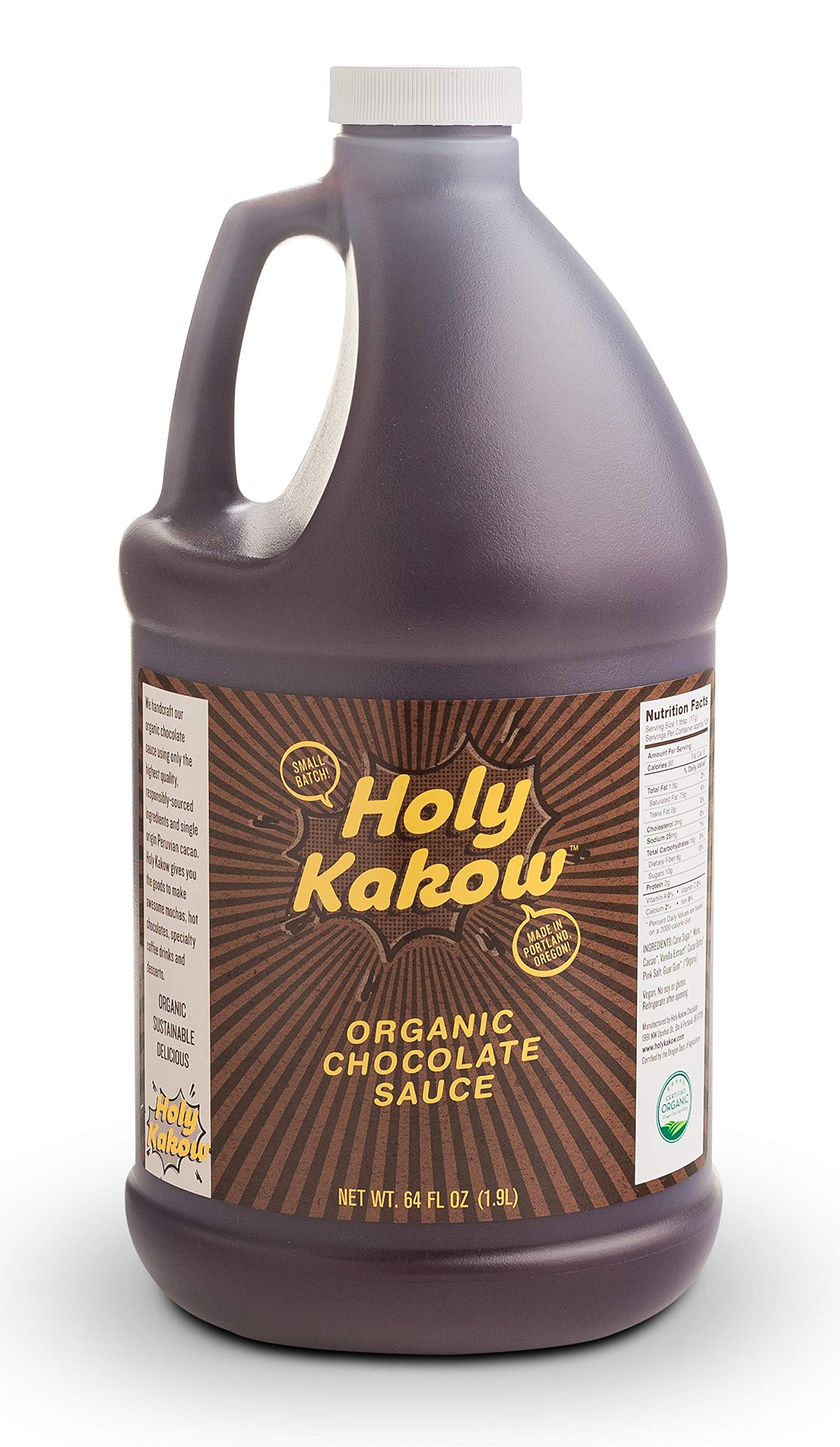 Holy Kakow Organic Chocolate IEF31 Syrup - Organic Chocolate Sauce ...