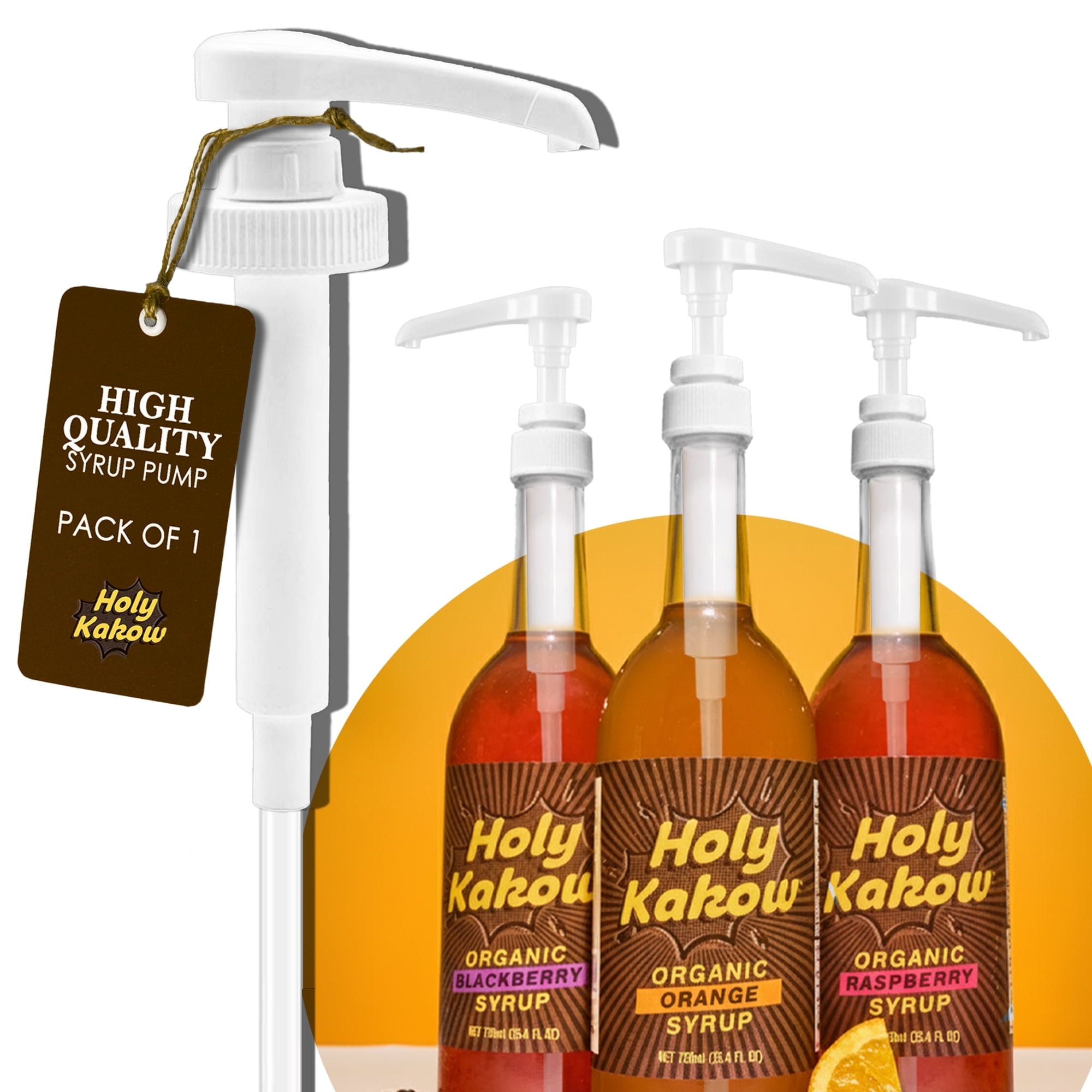 Holy Kakow Syrup Pump Dispenser for 750ml Holy Kakow Bottles 1-Pack ...