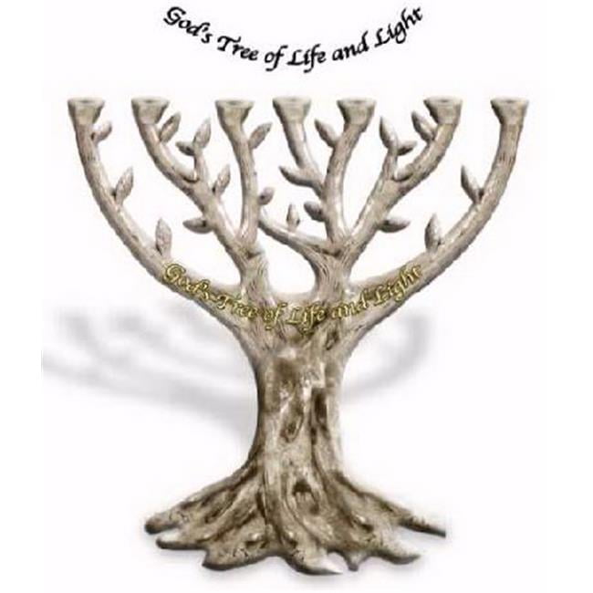 Holy Land Gifts Silver-tone Menorah, Olive Tree Symbolism, 7 Branched ...