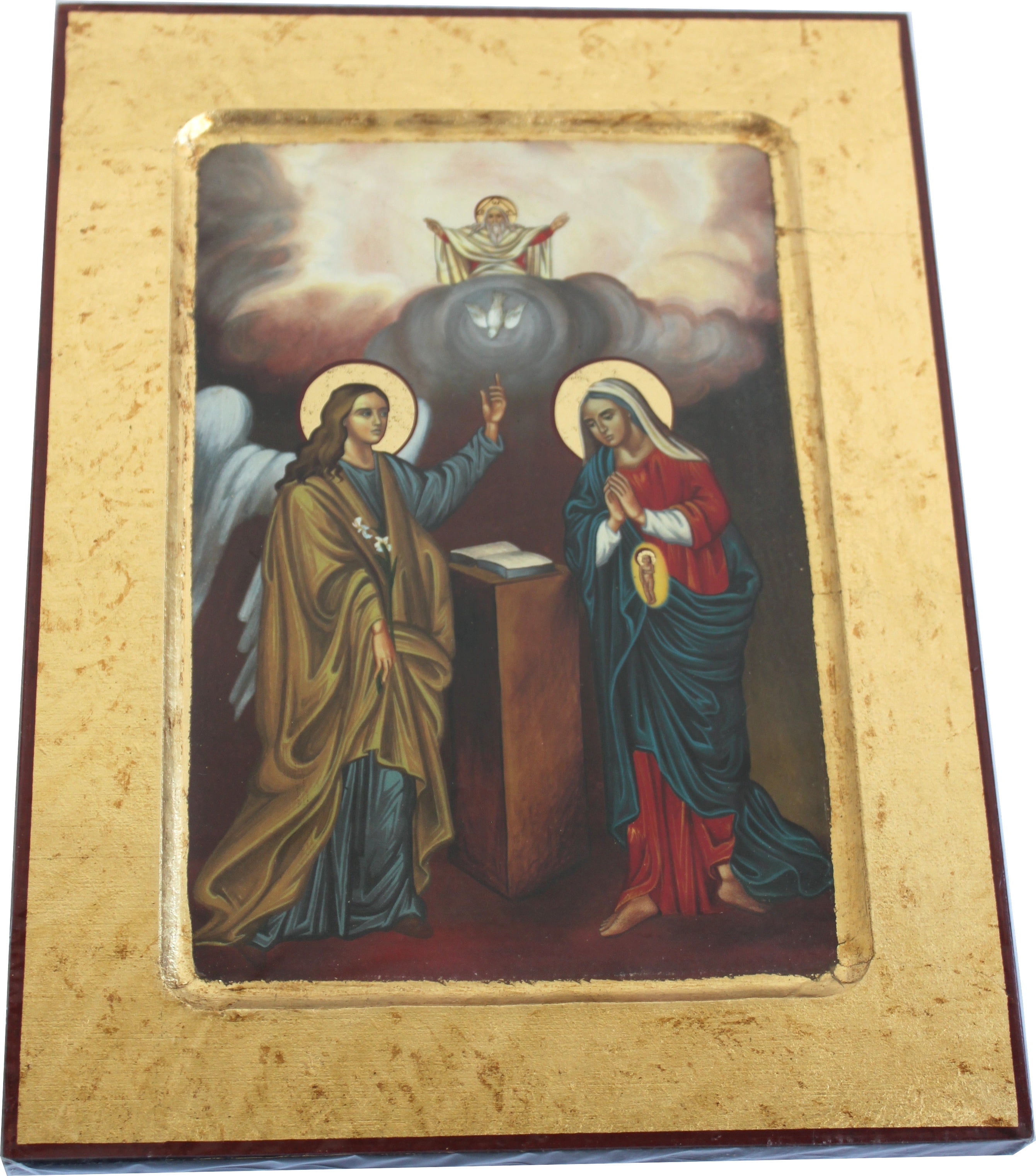 Holy Land Market Annunciation - Visitation Icon with sheets of Gold ...
