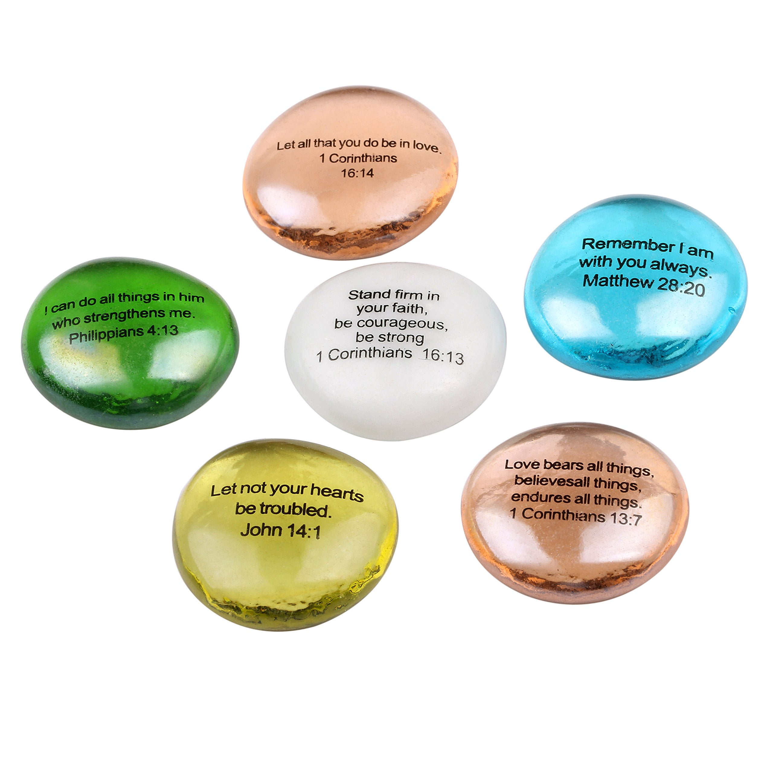 Holy Land Market Biblical Scripture Glass Stones Set - Model III ...