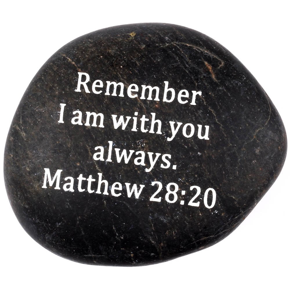 Holy Land Market Engraved Inspirational Scripture Biblical Black Stones ...